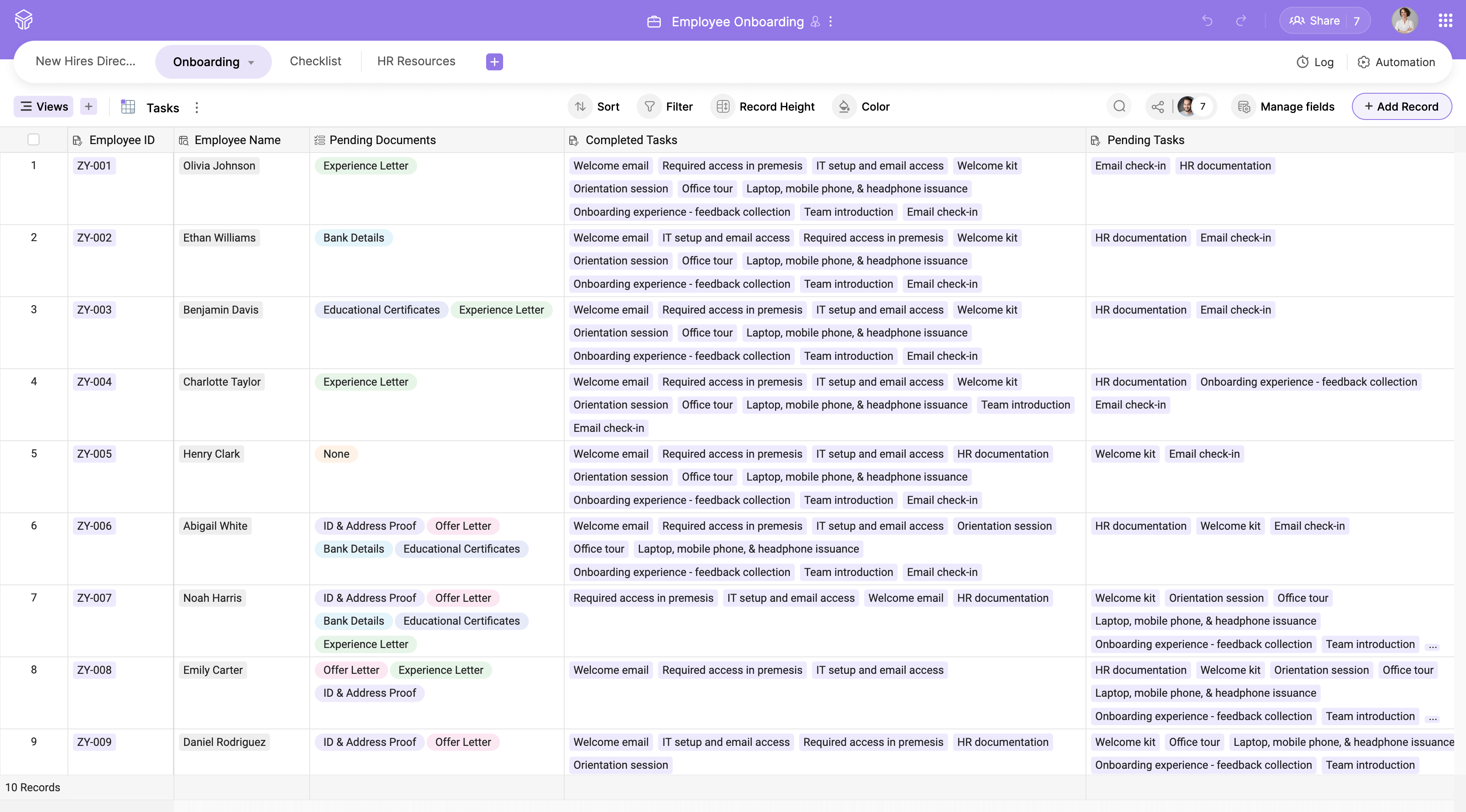 Template Preview Page